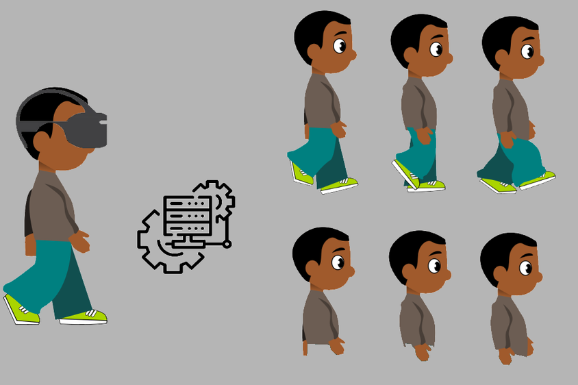 Walking Animationsystem for Social Extended Reality | Human-Computer ...